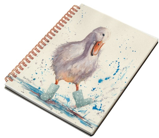 Deirdre Duck Notebook A6 Spiral Bree Merryn – Mr Gooses Emporium